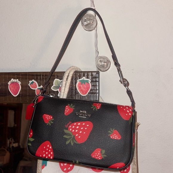 Coach | Bags | Coach Nolita 9 Wild Strawberry Printblack | Poshmark
